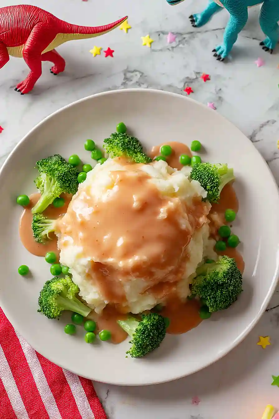 Plant-Based Mashed Potatoes Volcano
