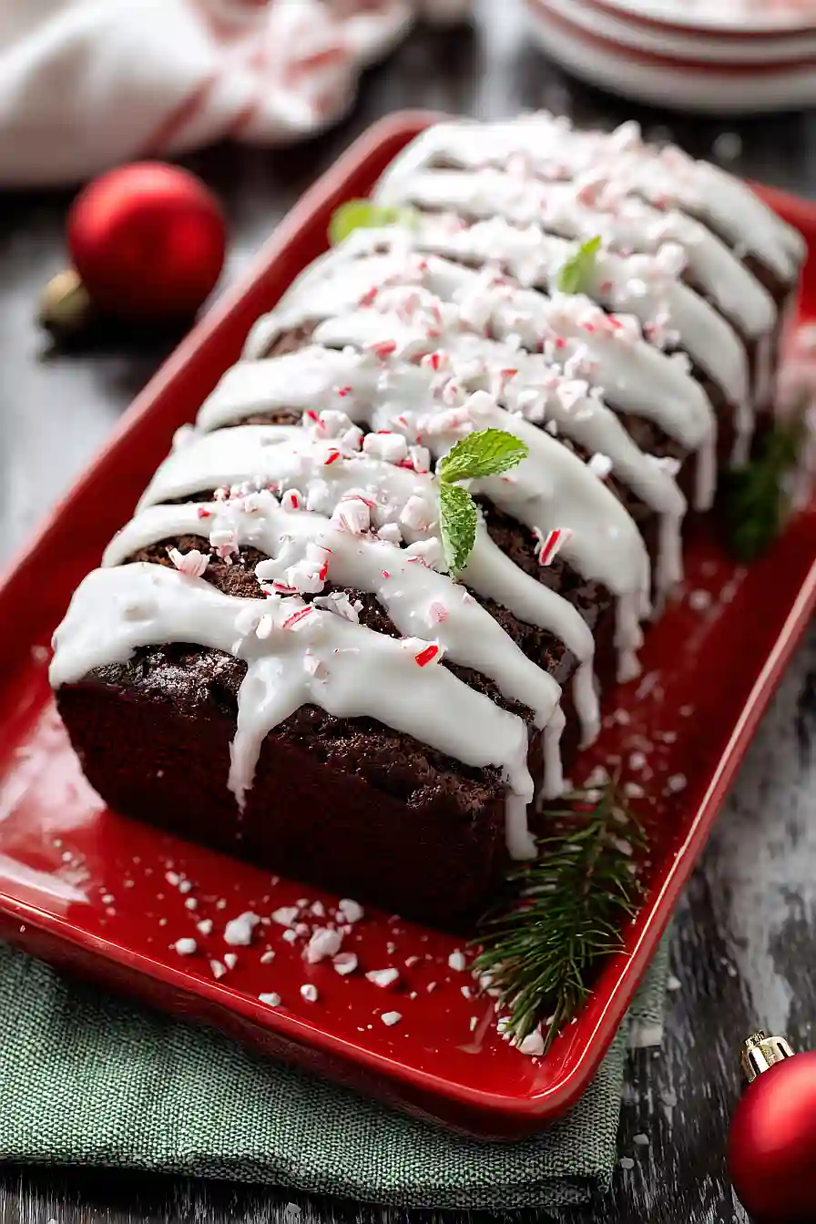 Festive Chocolate Peppermint Bread