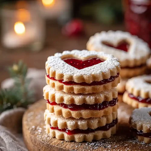 Simple Almond Linzer Cookies
