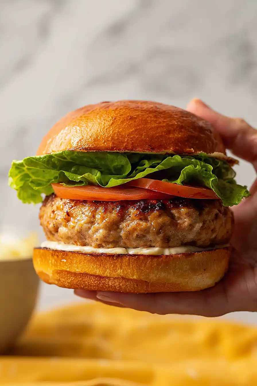 Garlic Ground Turkey Burgers