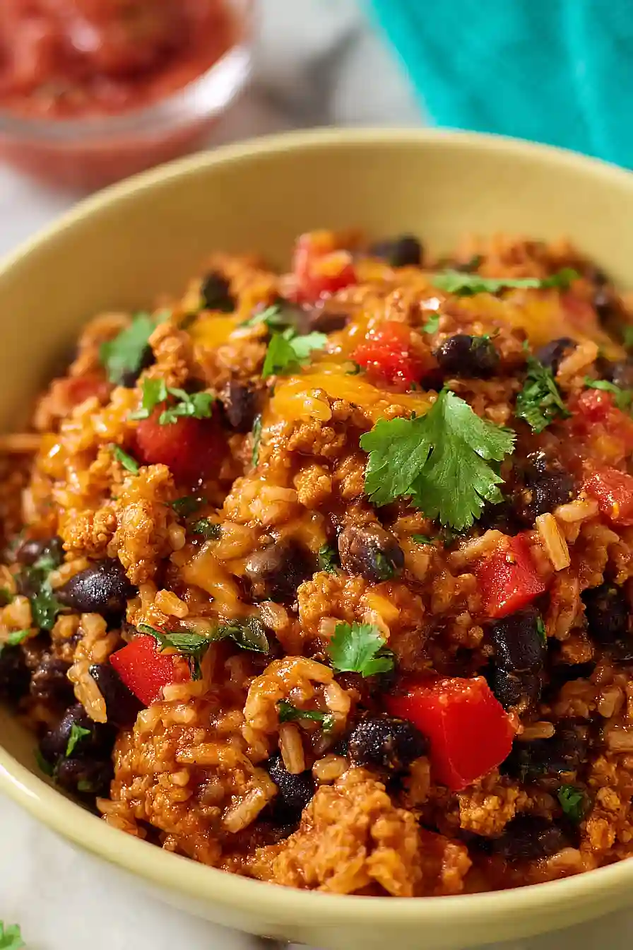 Healthy Mexican Ground Turkey Bowl
