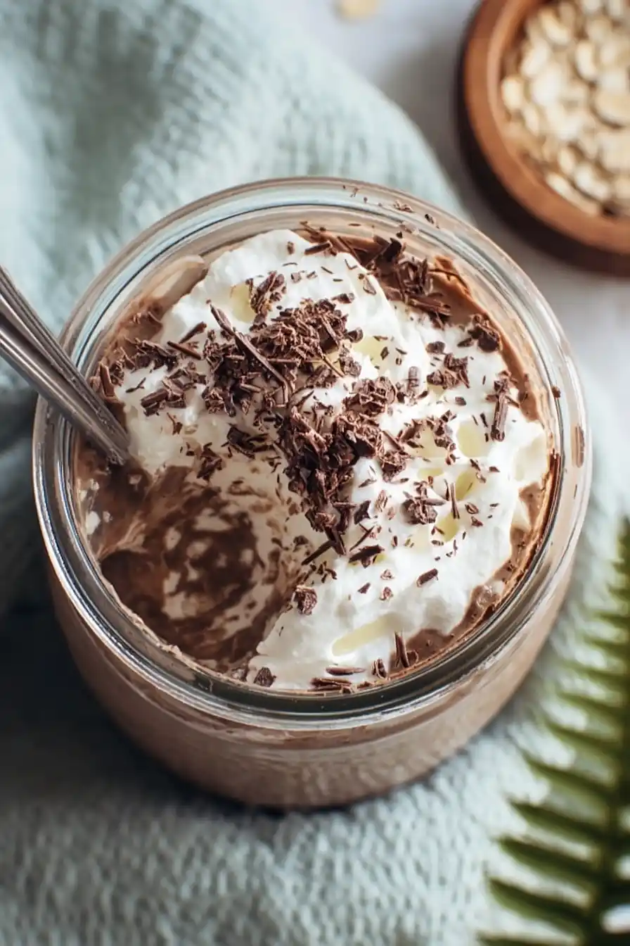 High Protein Chocolate Overnight Oats