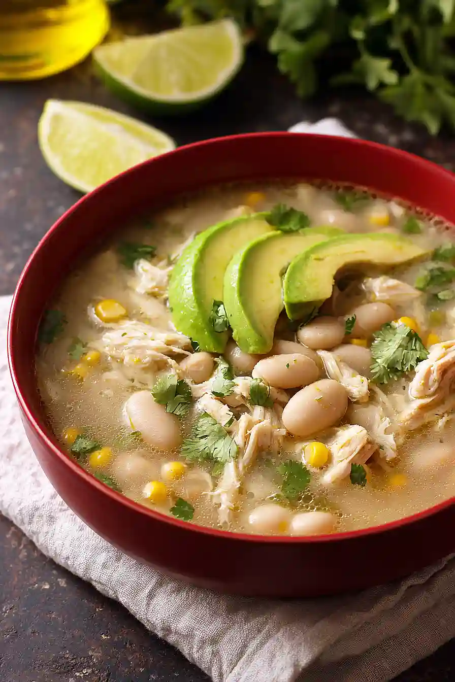 Simple Ranch White Chicken Chili