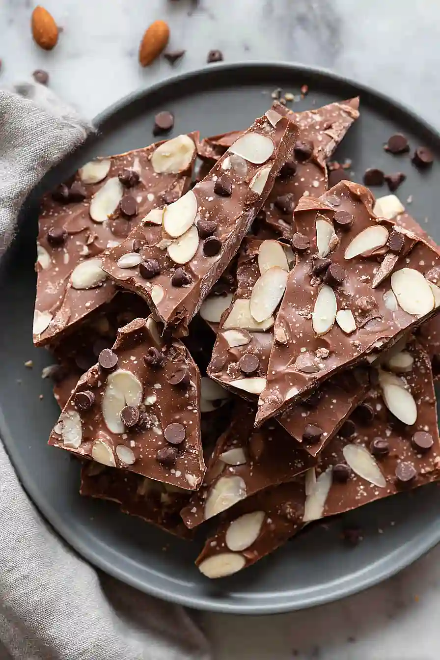 Creamy Chocolate Frozen Yogurt Bark