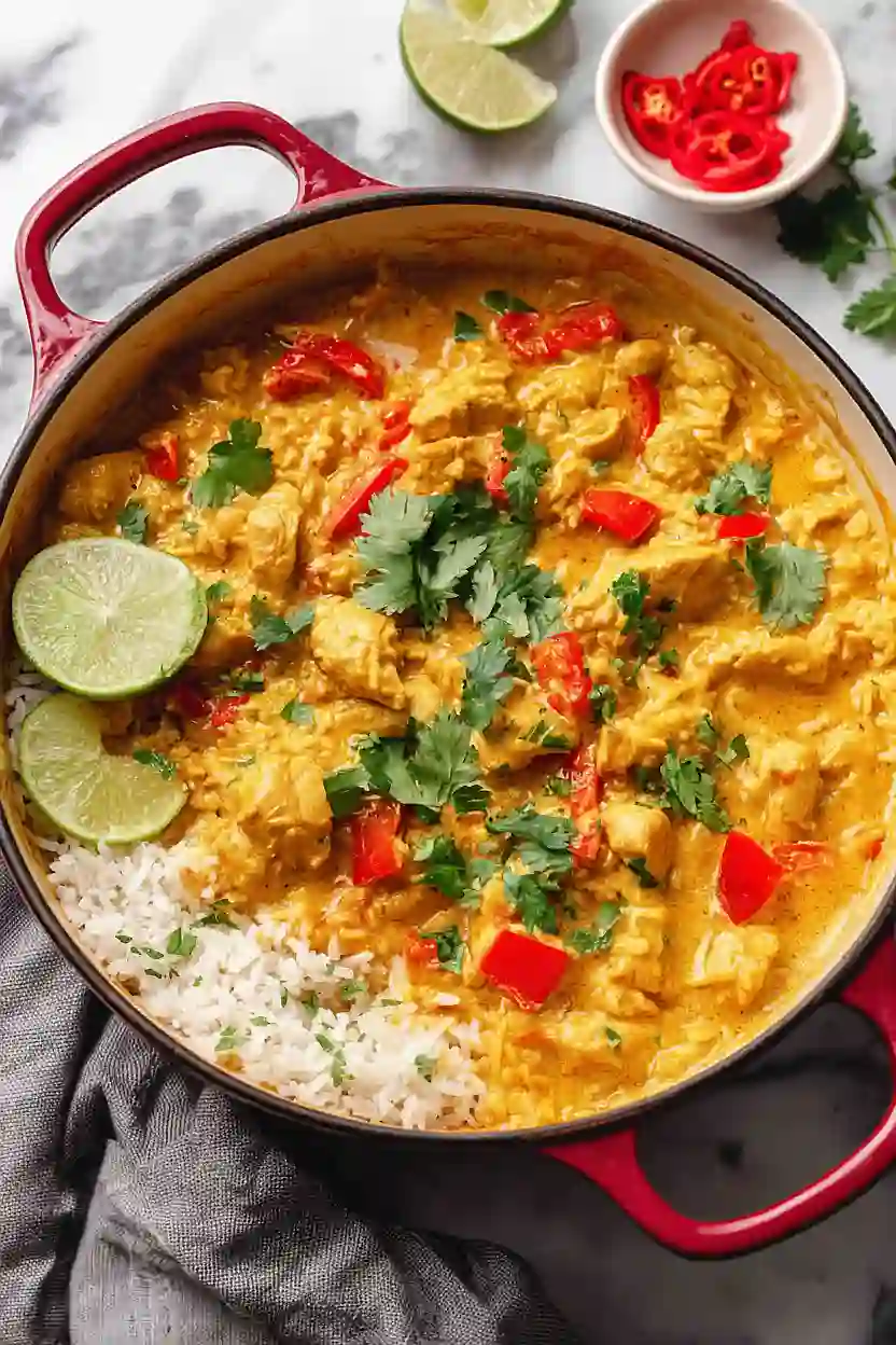 Classic Curry Chicken and Rice