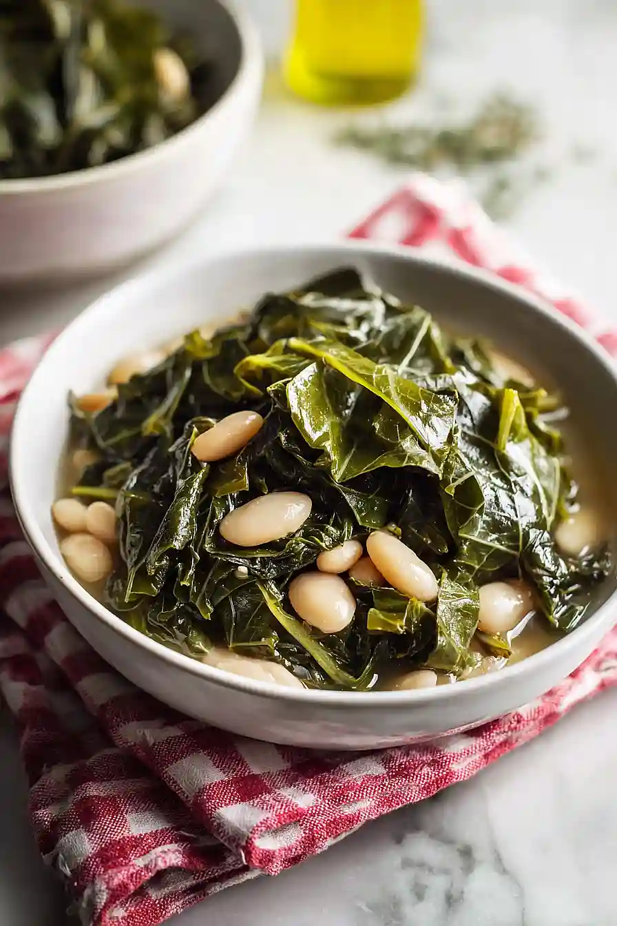 Dairy-Free Collard Greens and Beans