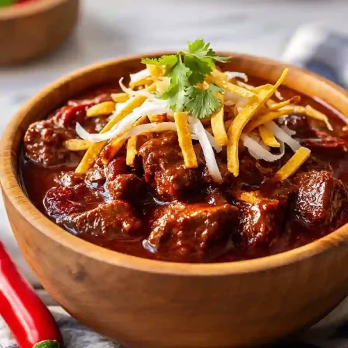 Slow-Cooked Spicy Beef Chili