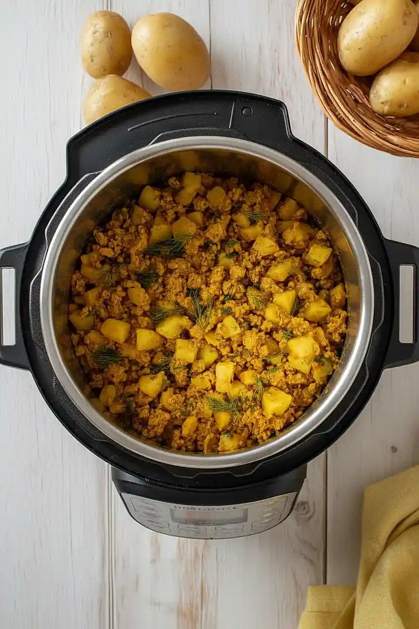 Tender Instant Pot Ground Turkey with Potatoes