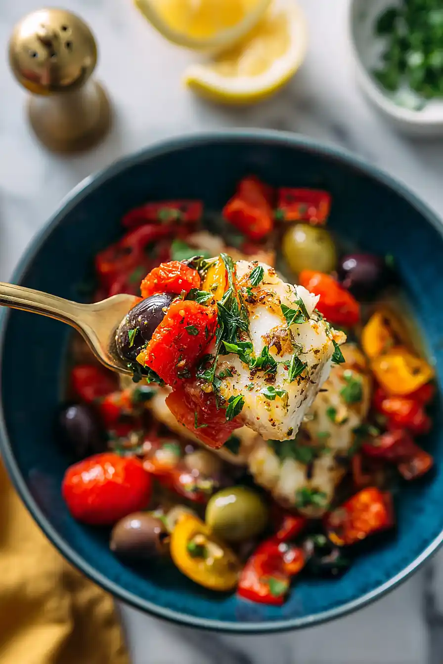 Easy Mediterranean Baked Black Cod