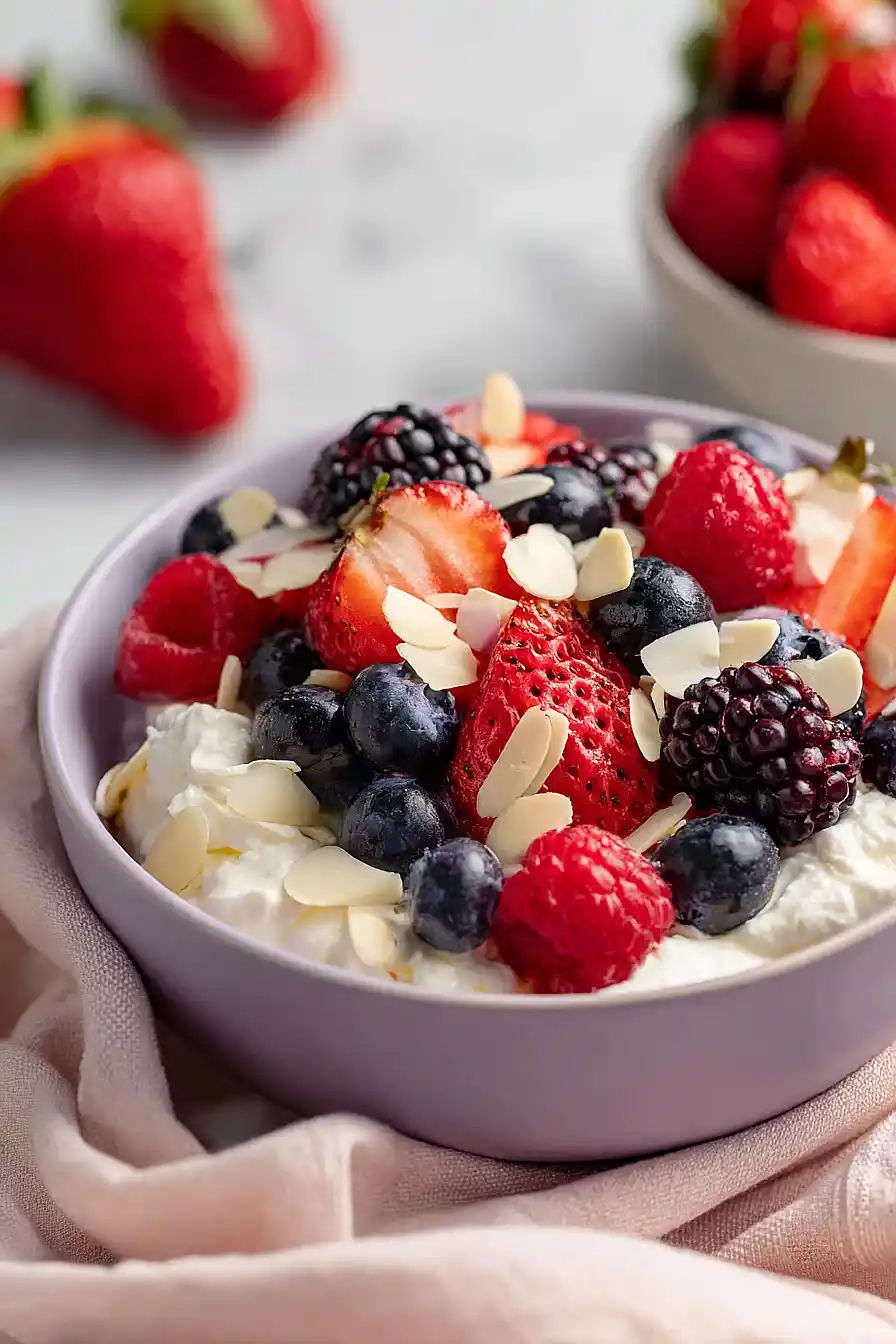 Easy Sweet Cottage Cheese Bowl