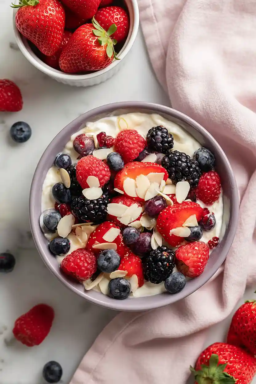 Easy Sweet Cottage Cheese Bowl
