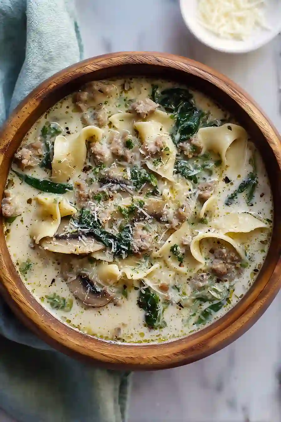 Delicious Alfredo Lasagna Soup