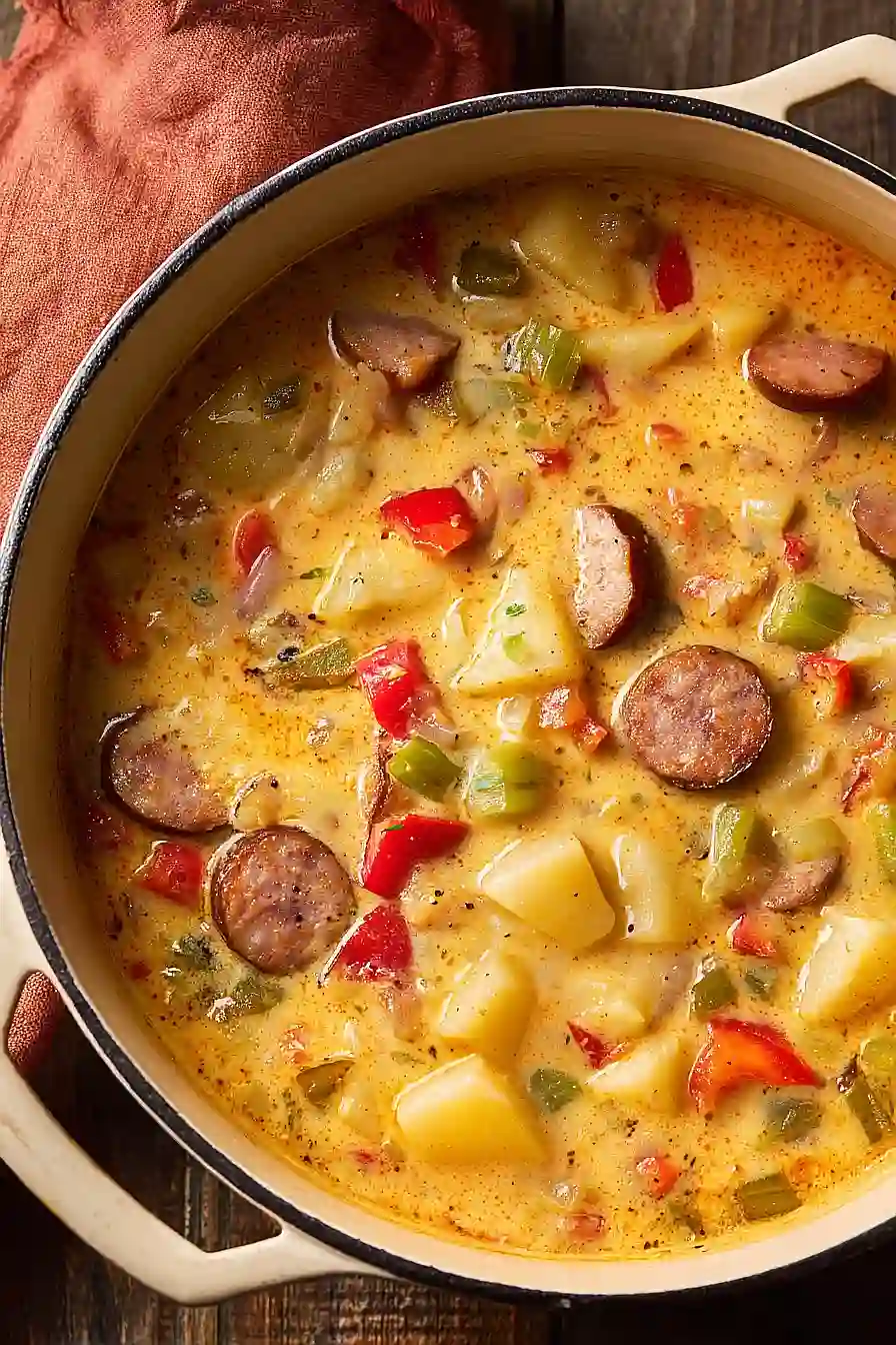 Classic Dutch Oven Cajun Potato Soup
