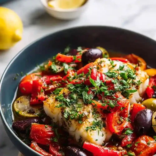 Easy Mediterranean Baked Black Cod