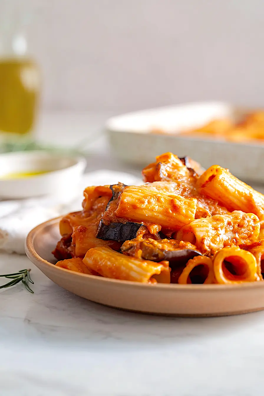 Homemade Baked Pasta alla Norma