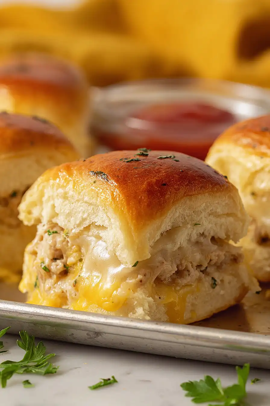 Simple Ground Turkey and Cheese Sliders
