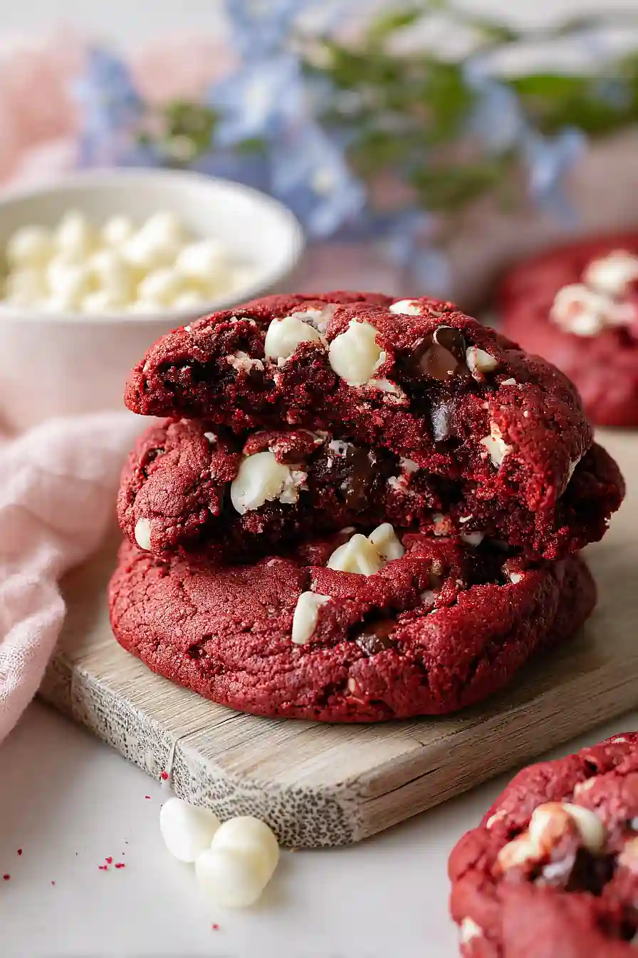 Best Jumbo Red Velvet Cookies