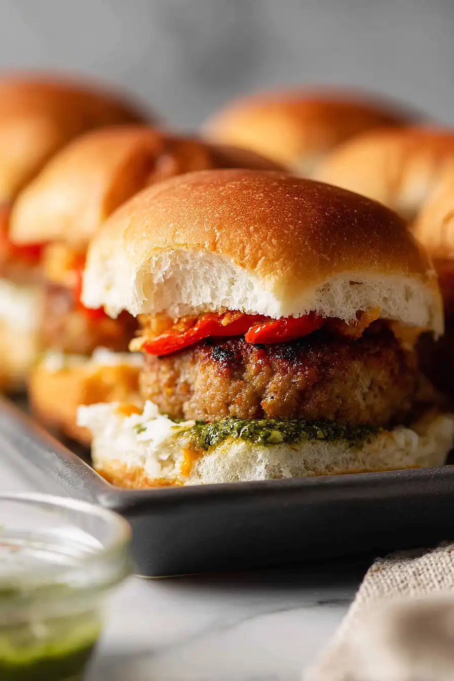 Simple Air Fryer Ground Turkey Sliders