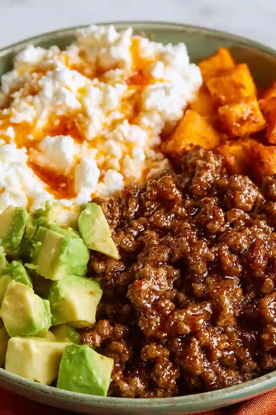 Cottage Cheese Ground Beef Bowls