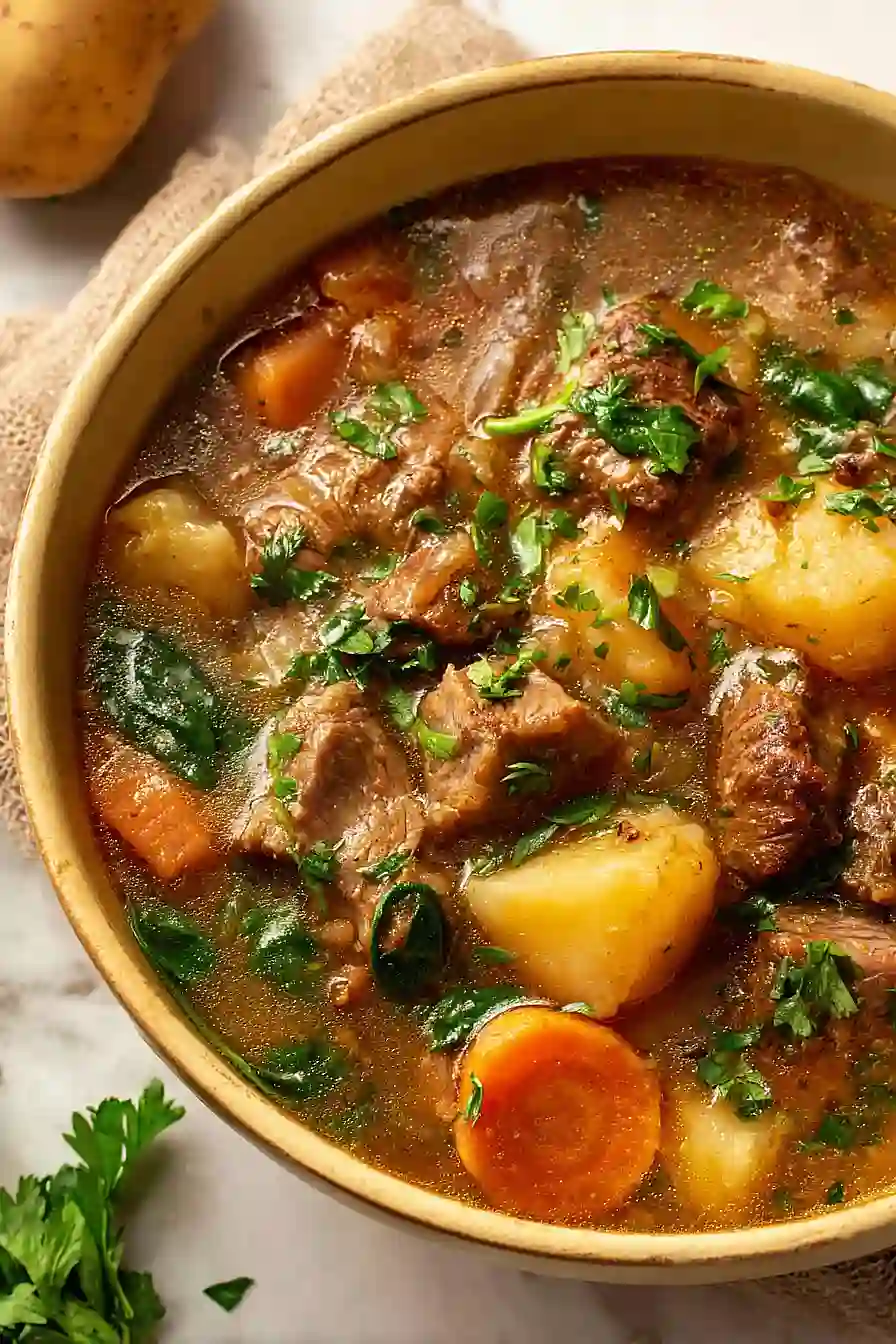 Simple Crockpot Irish Lamb Stew