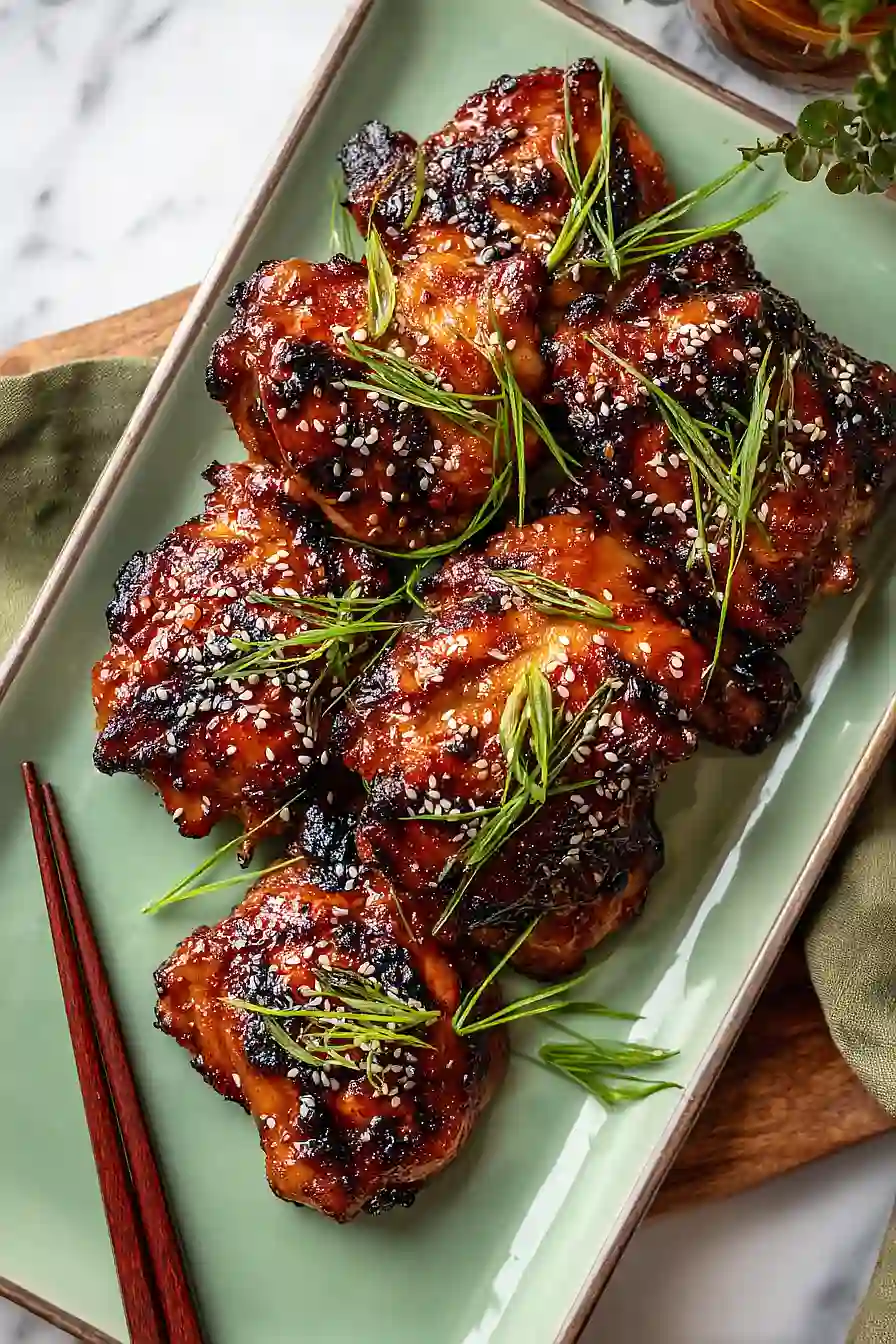 Crispy Japanese BBQ Chicken Thighs