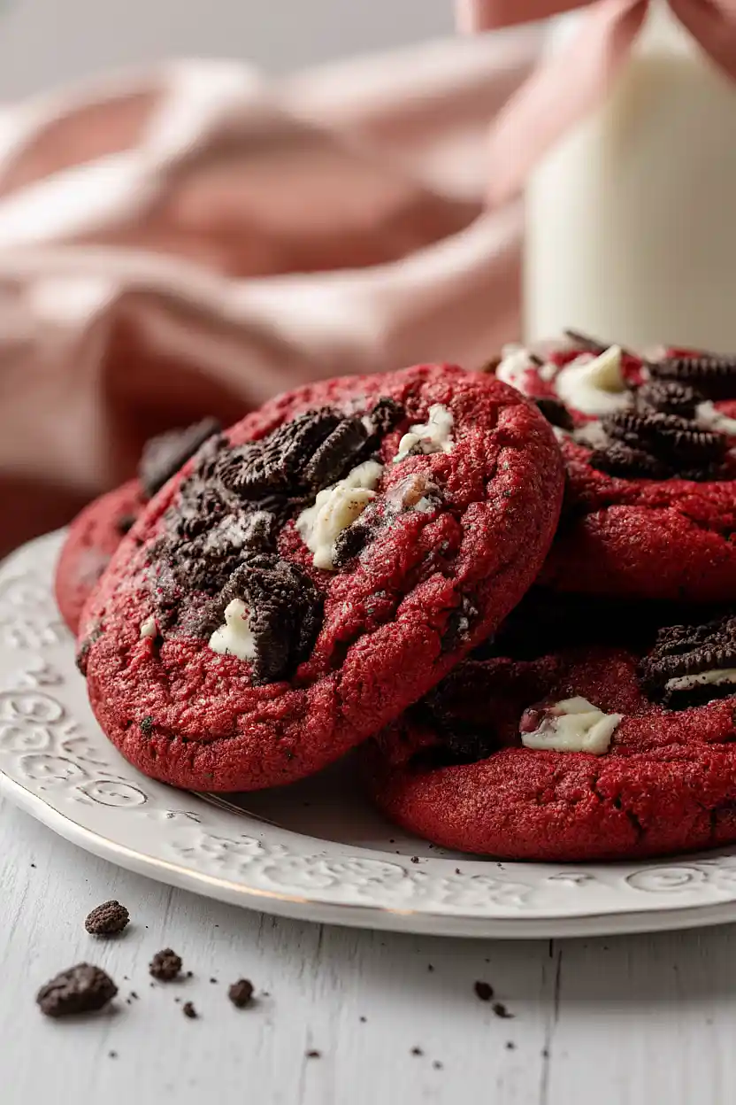 Classic Red Velvet Cookies N Cream Cookies