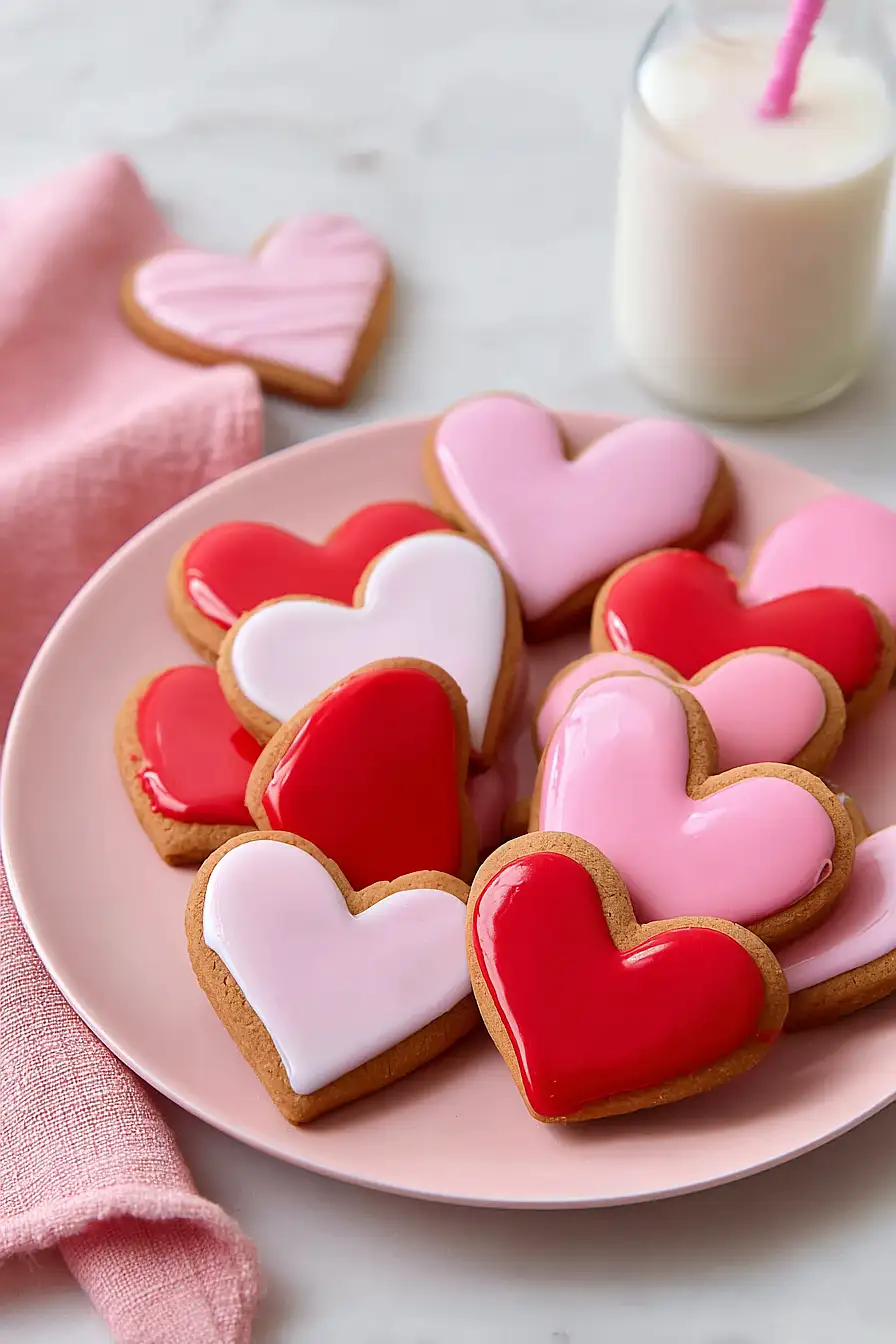 Simple Valentine's Day Gingerbread Cookies