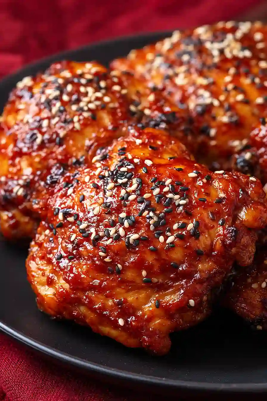 Crispy Korean Chicken Thighs
