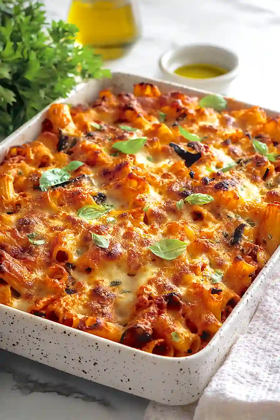 Homemade Baked Pasta alla Norma
