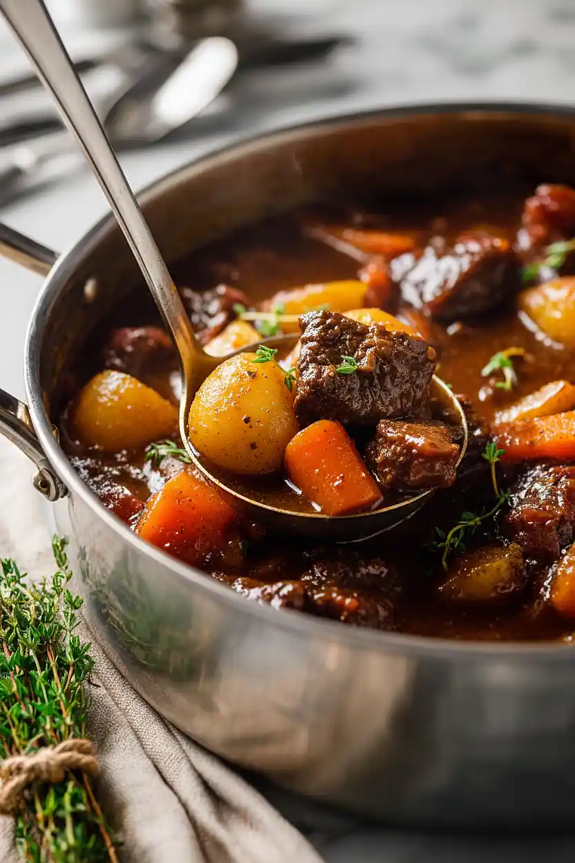 Traditional Irish Stew with Bacon