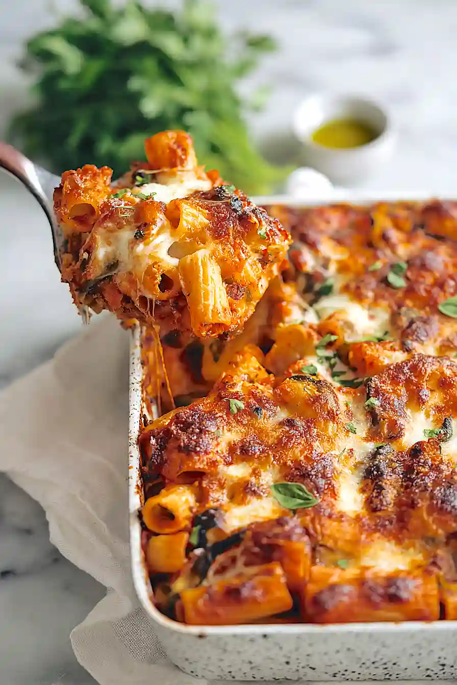 Homemade Baked Pasta alla Norma