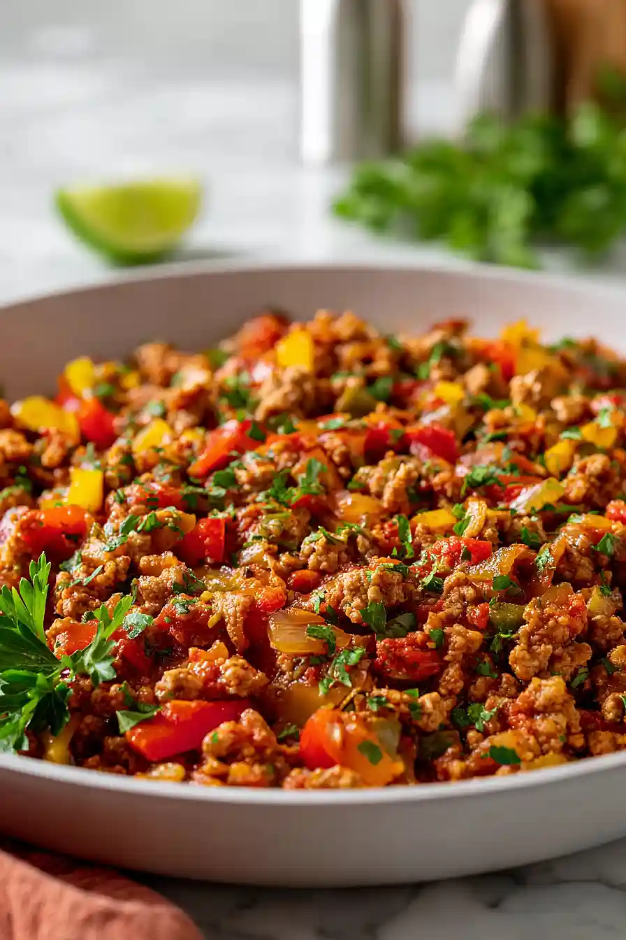 Turkey Stuffed Bell Pepper Bowl