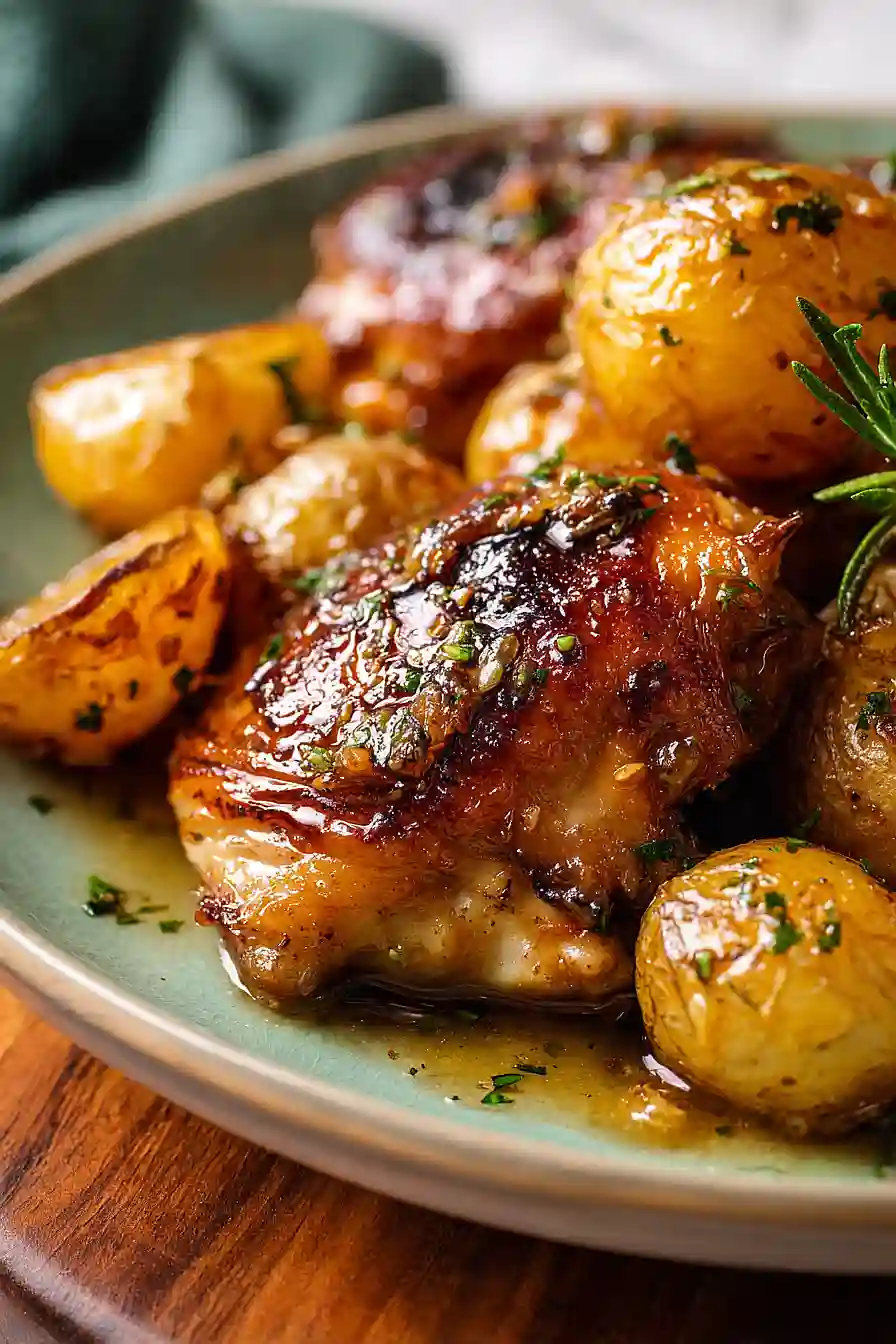 Paprika Chicken Thighs with Potatoes