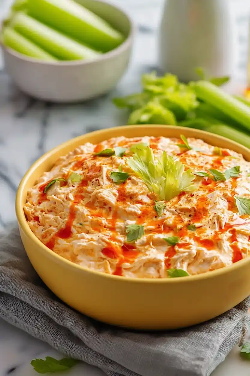 Simple Cold Buffalo Chicken Dip