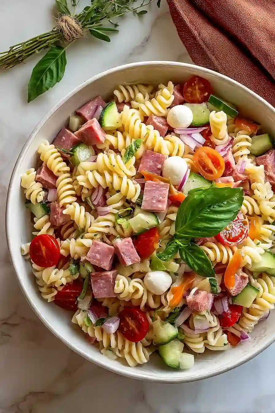 Classic High Protein Italian Pasta Salad