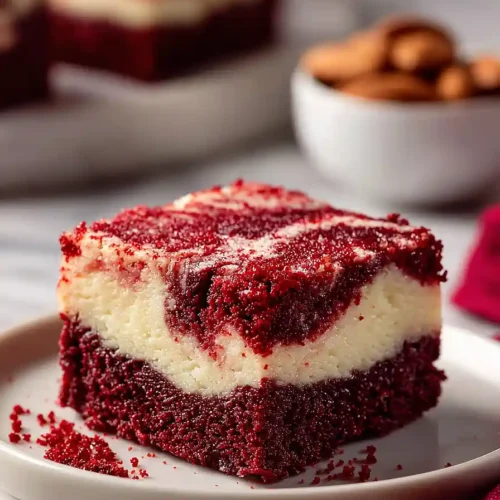 Gluten-Free Red Velvet Brownies with Almond Flour