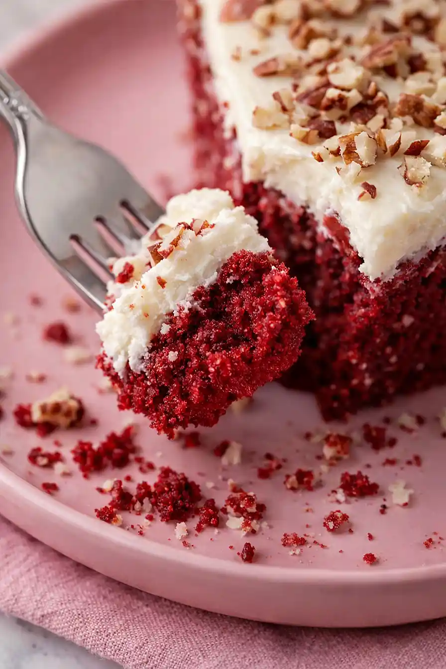 Classic Red Velvet Pecan Brownies