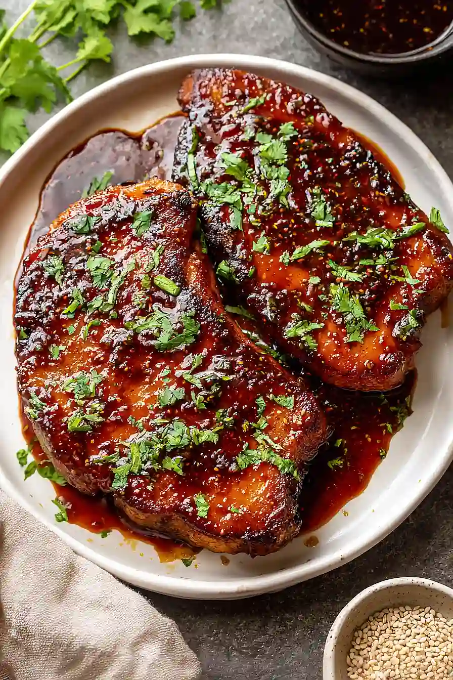 Glazed Korean-Style Pork Chops
