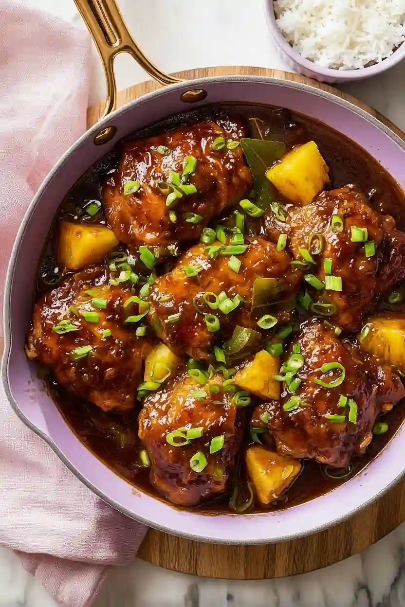 Simple Chicken Pineapple Adobo