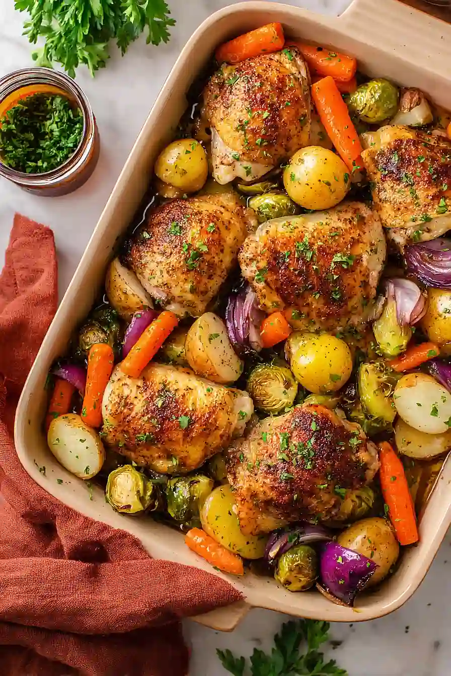 Paprika Chicken Thigh Tray Bake