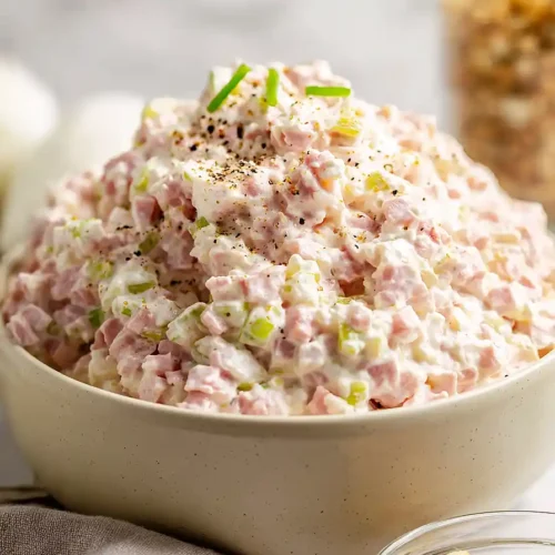 Creamy Ham Salad with Celery