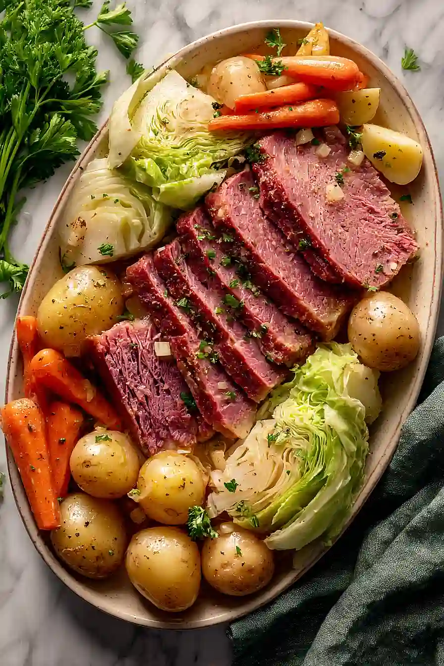 Dairy-Free Irish Boiled Dinner Corned Beef and Cabbage