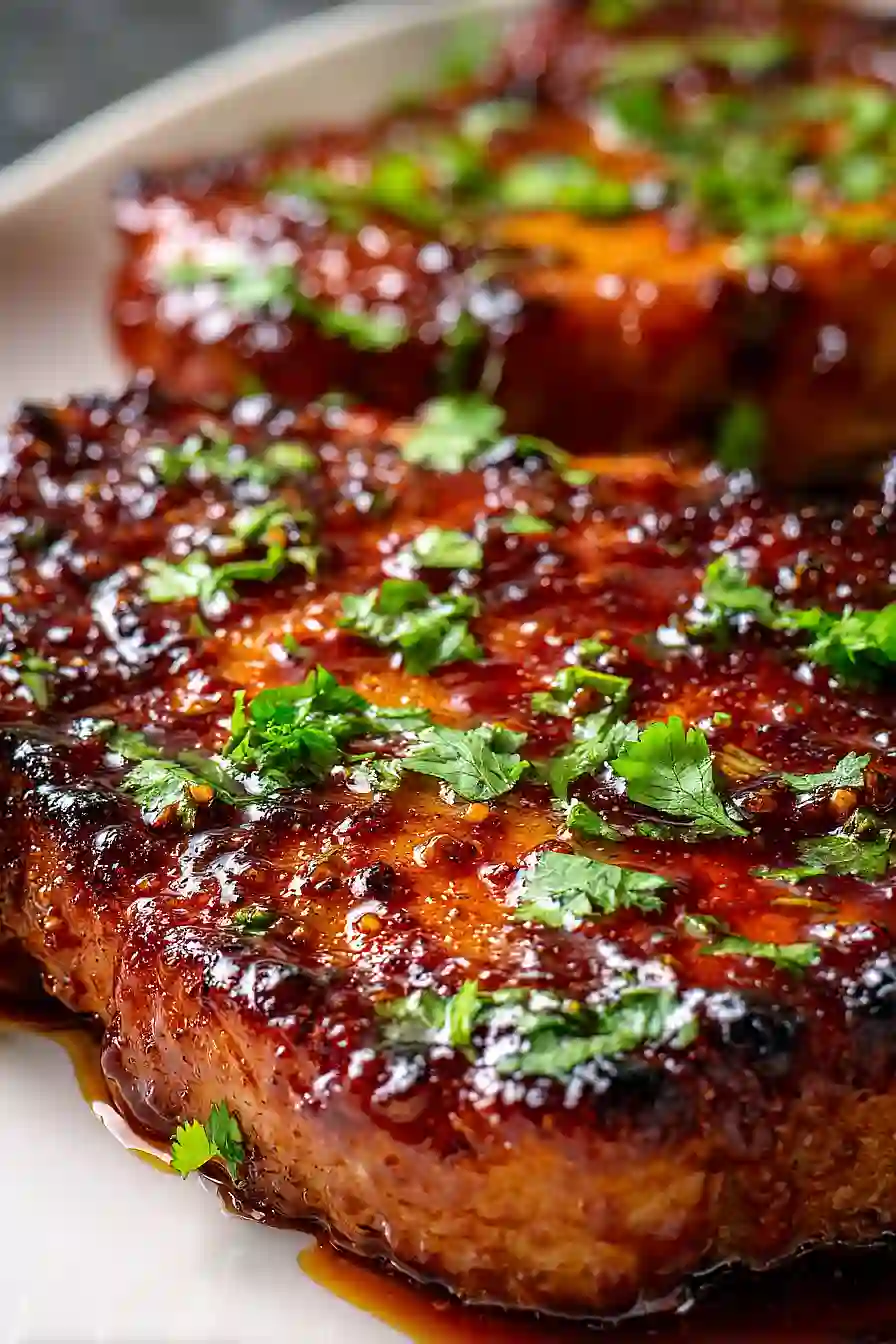 Glazed Korean-Style Pork Chops