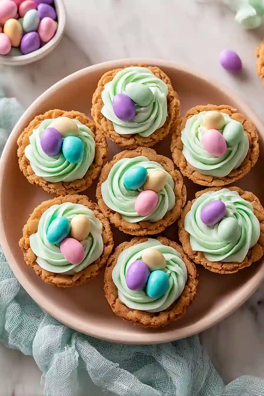 Homemade Easter Egg Basket Cookies